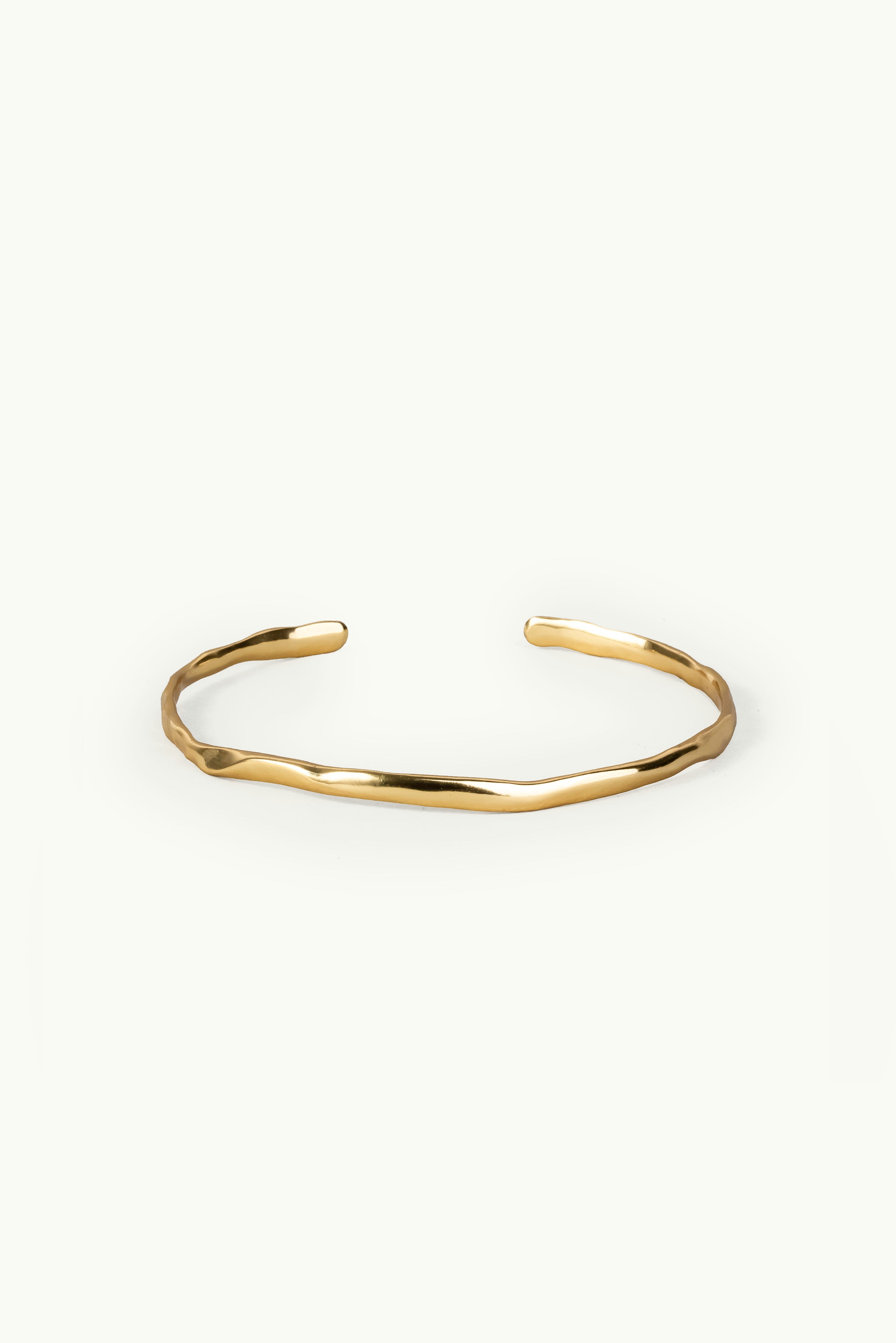 Imperfect Plain Cuff Bracelet Gold | KÒTY